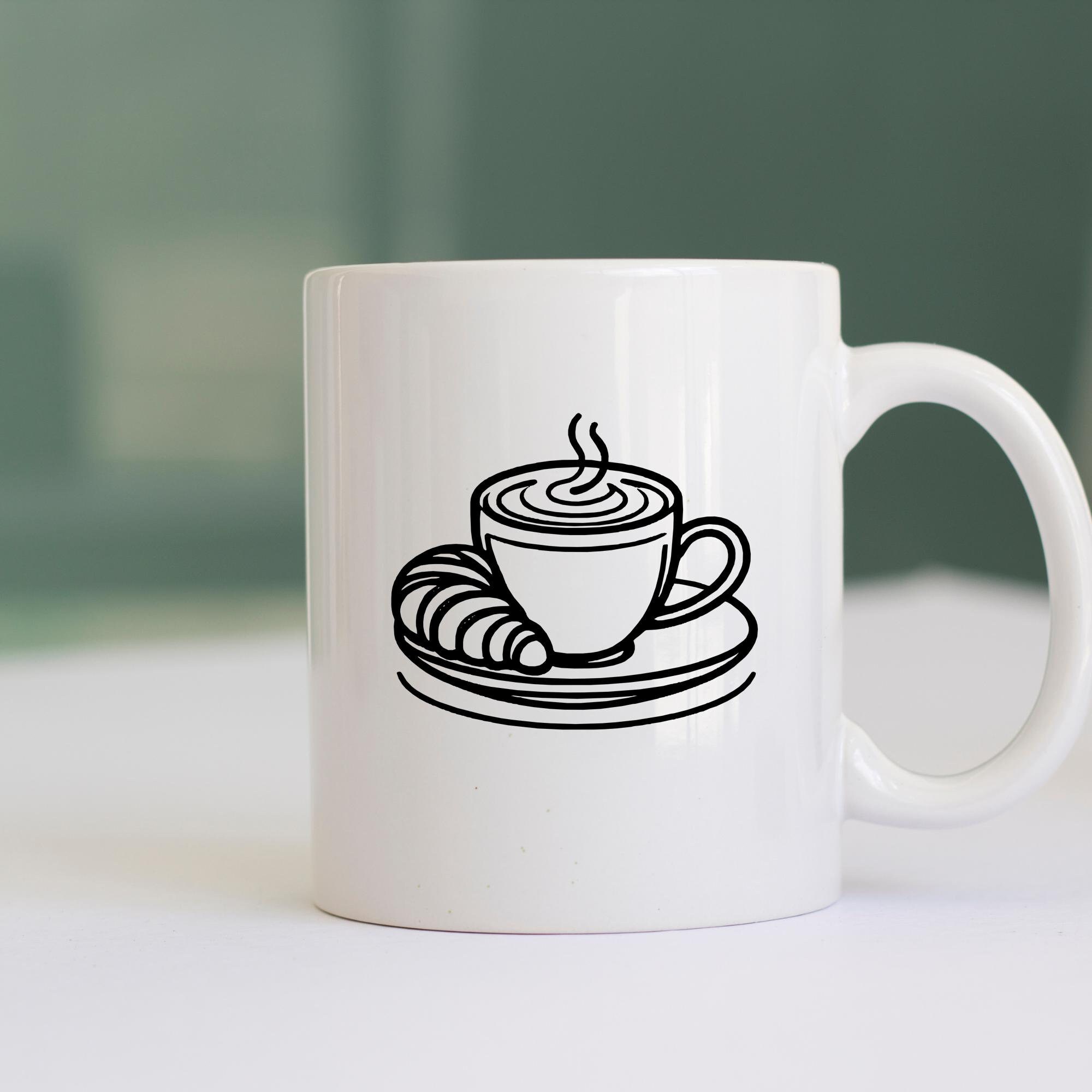 Coffee Shop SVG PNG Collection Mug Hand Drawn Clipart Pastry Themed ...