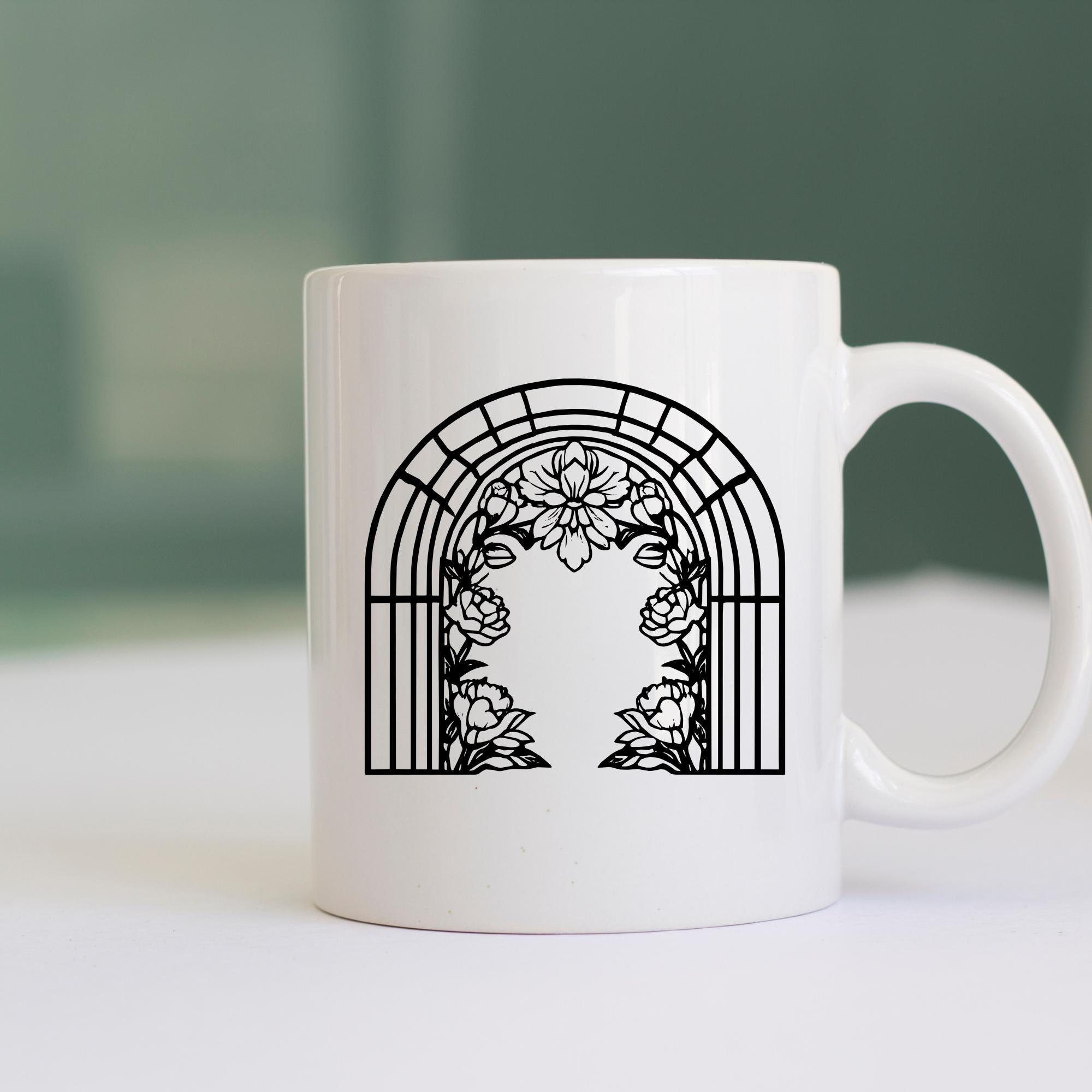 Flower Arch SVG PNG Collection Wedding Hand Drawn Clipart Nature Themed ...