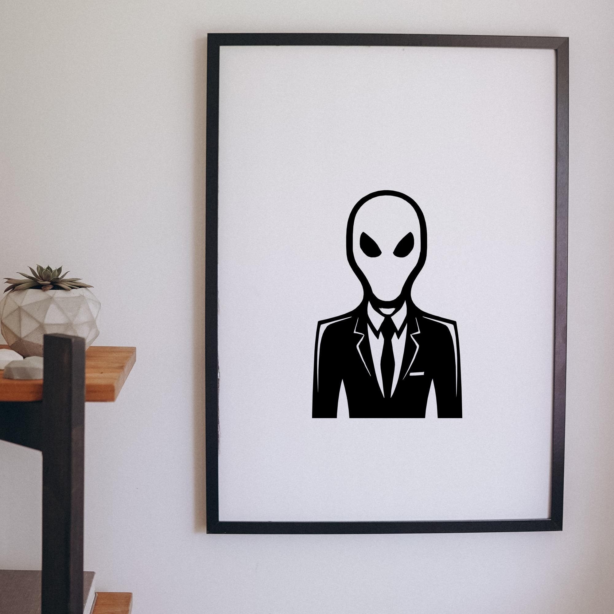 Faceless Man SVG Pack Faceless Man PNG Files Slender Faceless Man ...