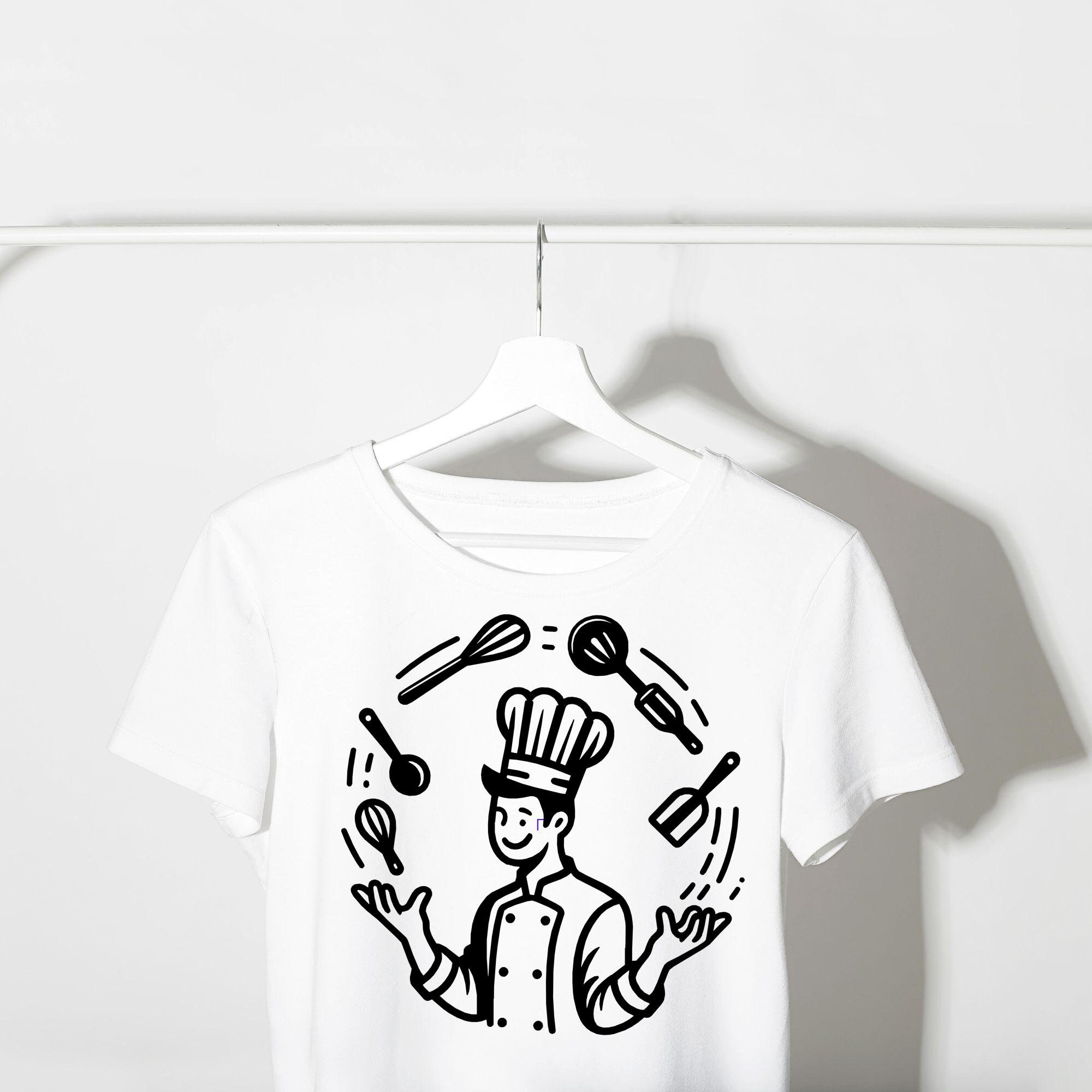Chef Cook SVG PNG Collection Restaurant Hand Drawn Clipart Food Themed ...