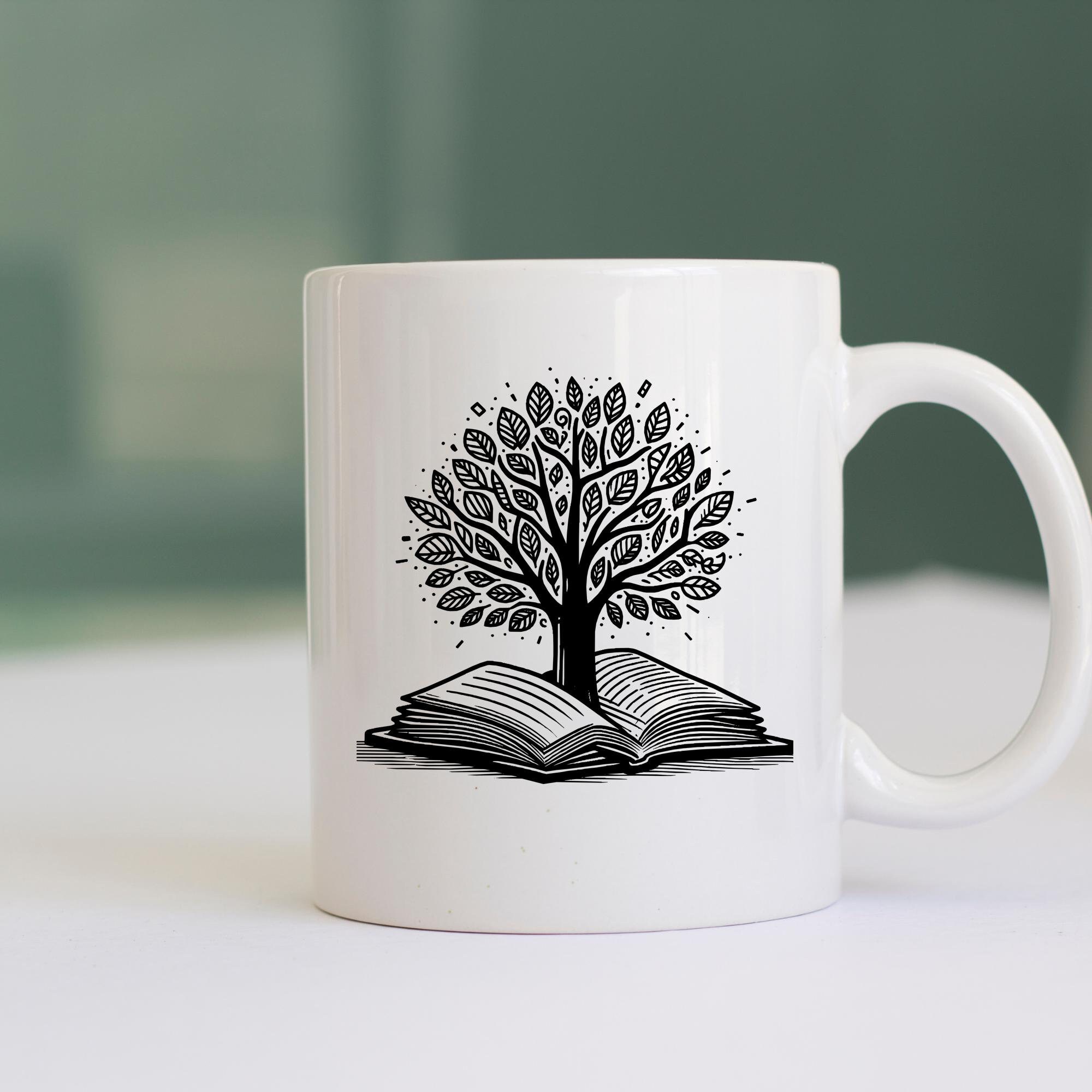 Tree Book SVG Collection, PNG, Creation Clipart, Hand Drawn Nature ...