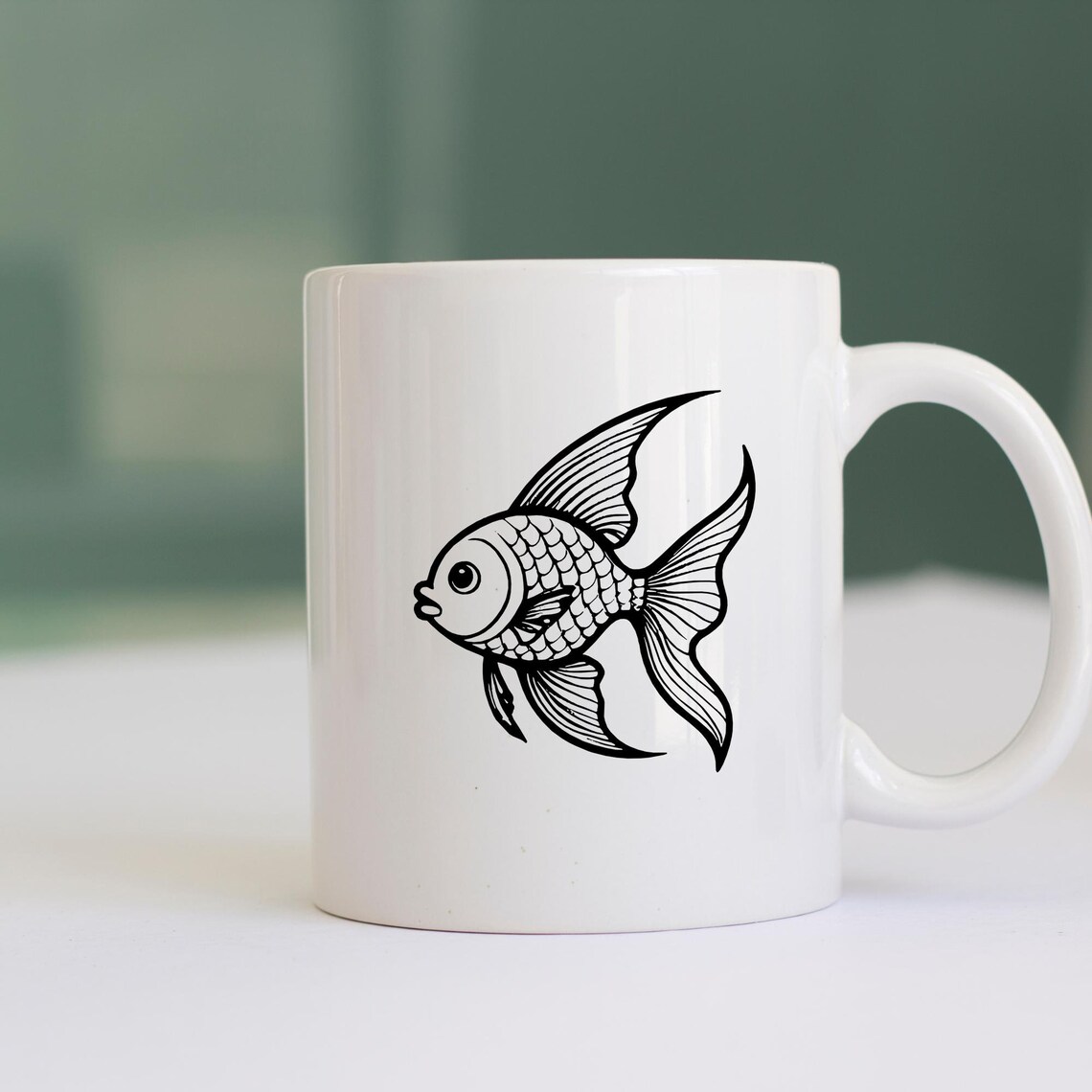 Fish SVG Pack Fish PNG Files Cute Fish Clipart, Unique Sea Art Fish Dxf ...