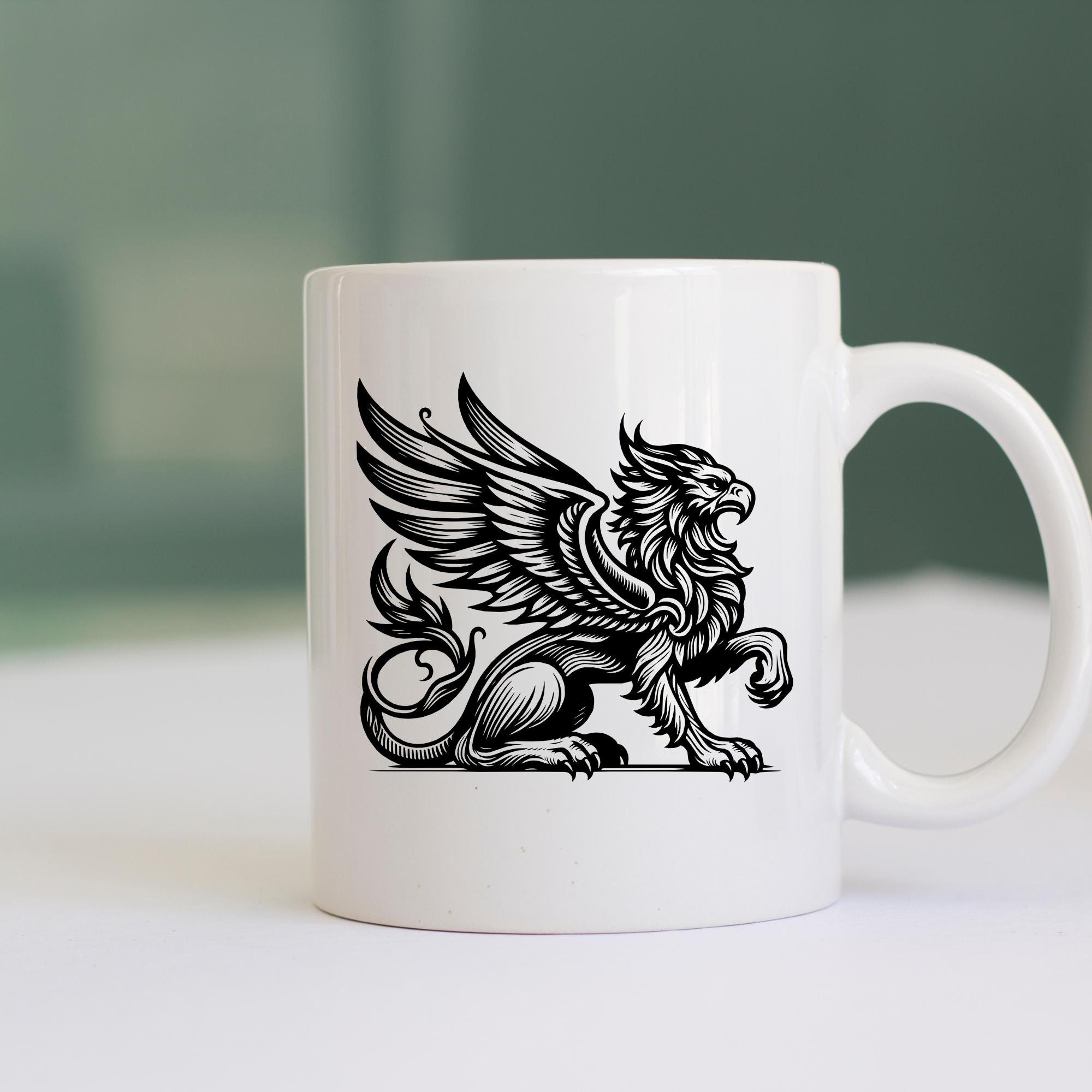 Soaring Griffin SVG PNG Collection Magical Hand Drawn Clipart Mystical ...