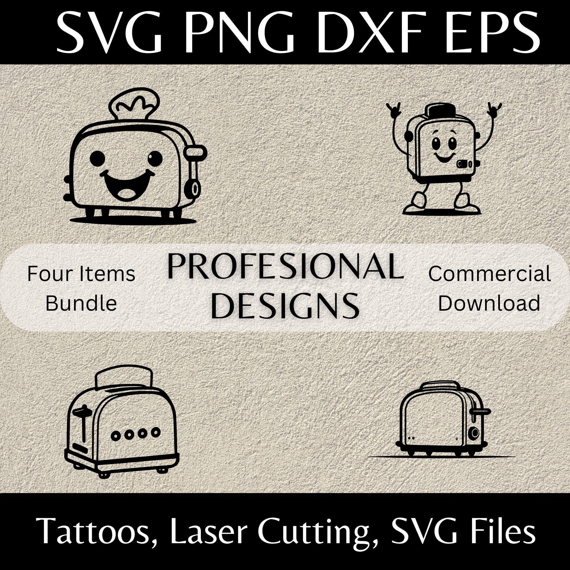 Toaster SVG Pack Toaster PNG Files Bread Toaster Clipart, Unique ...