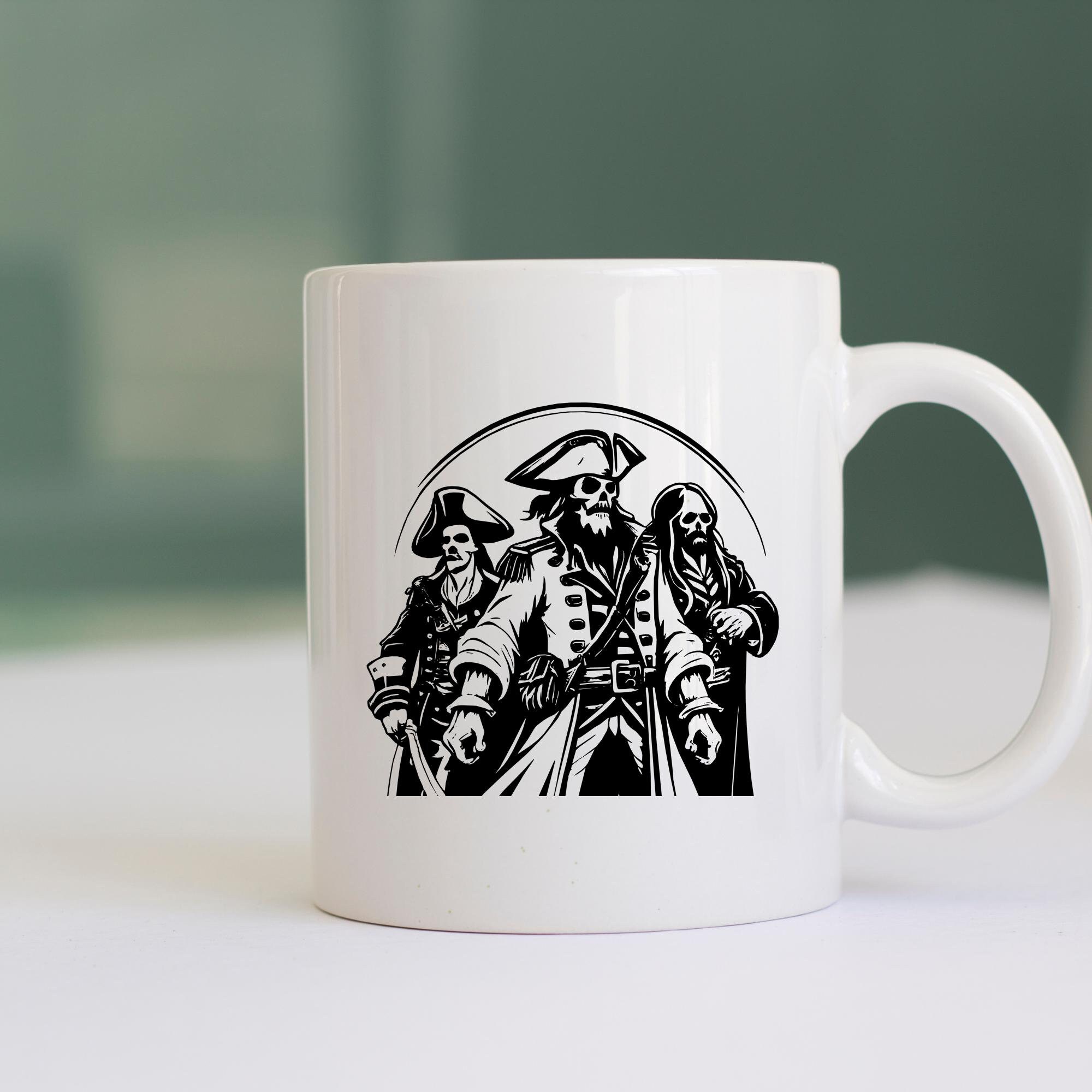 Skeleton Pirate Crew SVG PNG Collection Sea Life Hand Drawn Clipart ...