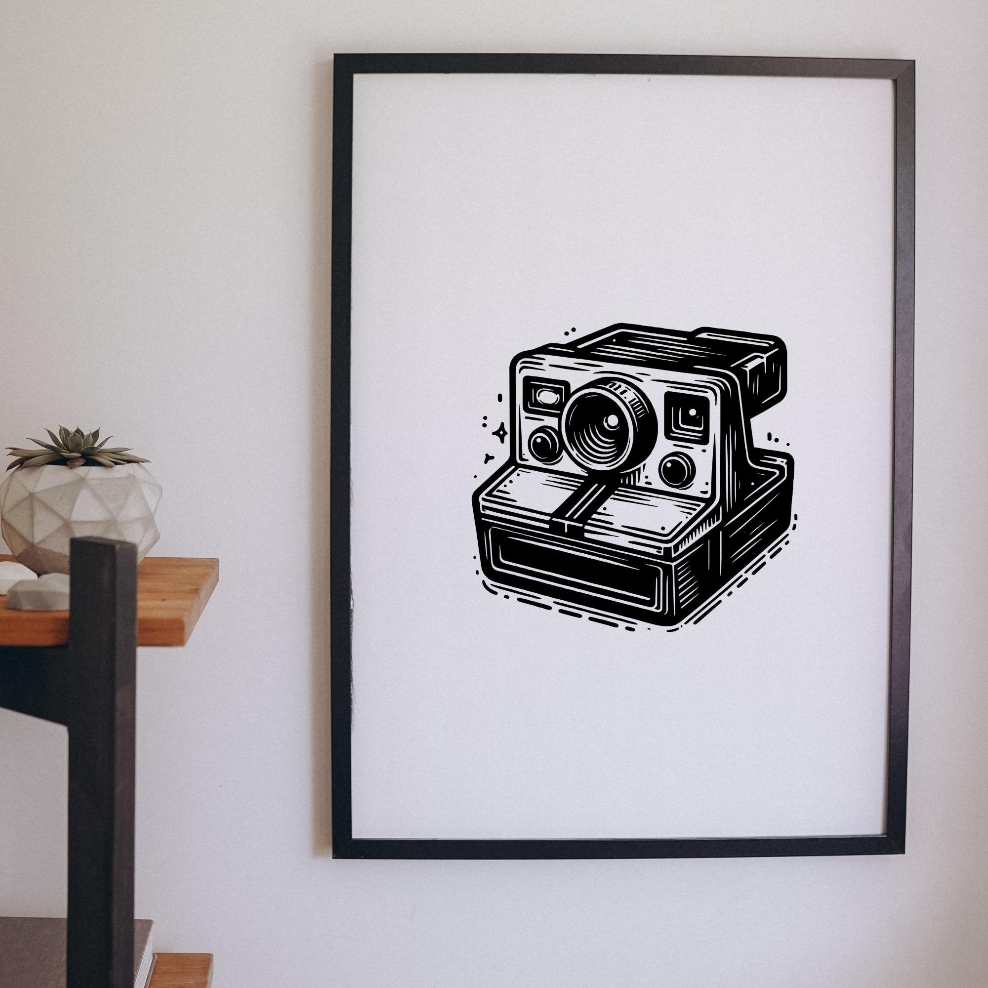 Polaroid Camera SVG PNG Collection Vintage Hand Drawn Clipart Photogry ...