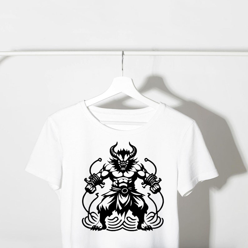 Japanese Demon SVG PNG Collection Monster Hand Drawn Clipart Vector ...