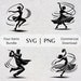 Swing Dance SVG PNG Collection Party Hand Drawn Clipart Dancing Themed ...