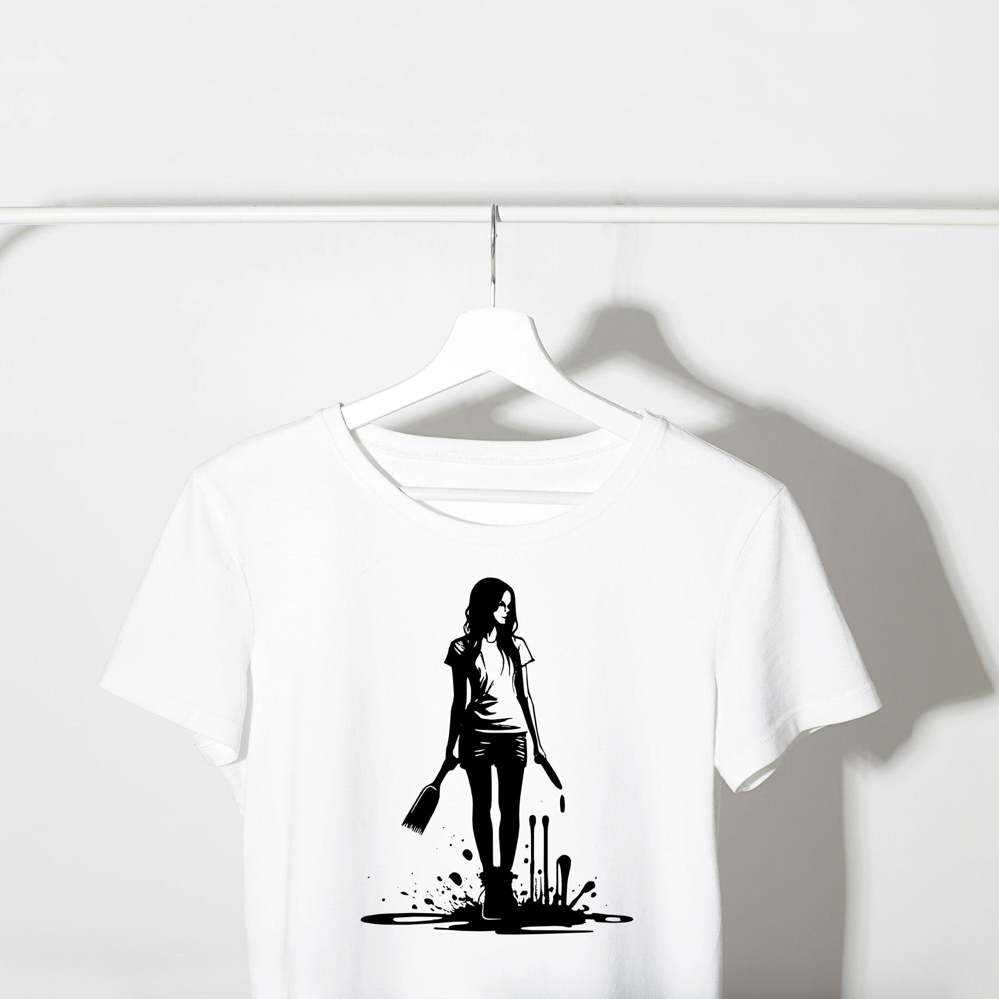 Painter SVG Pack Painter PNG Files Girl Painter Clipart, Unique Color ...