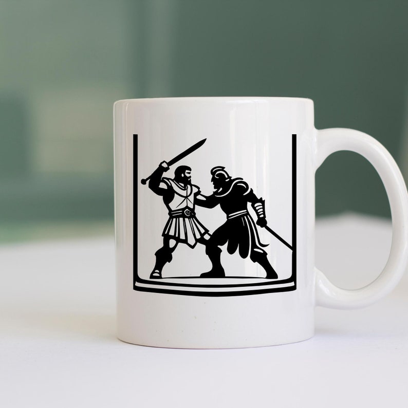 Gladiator Fight SVG PNG Collection Rome Hand Drawn Clipart Vector ...