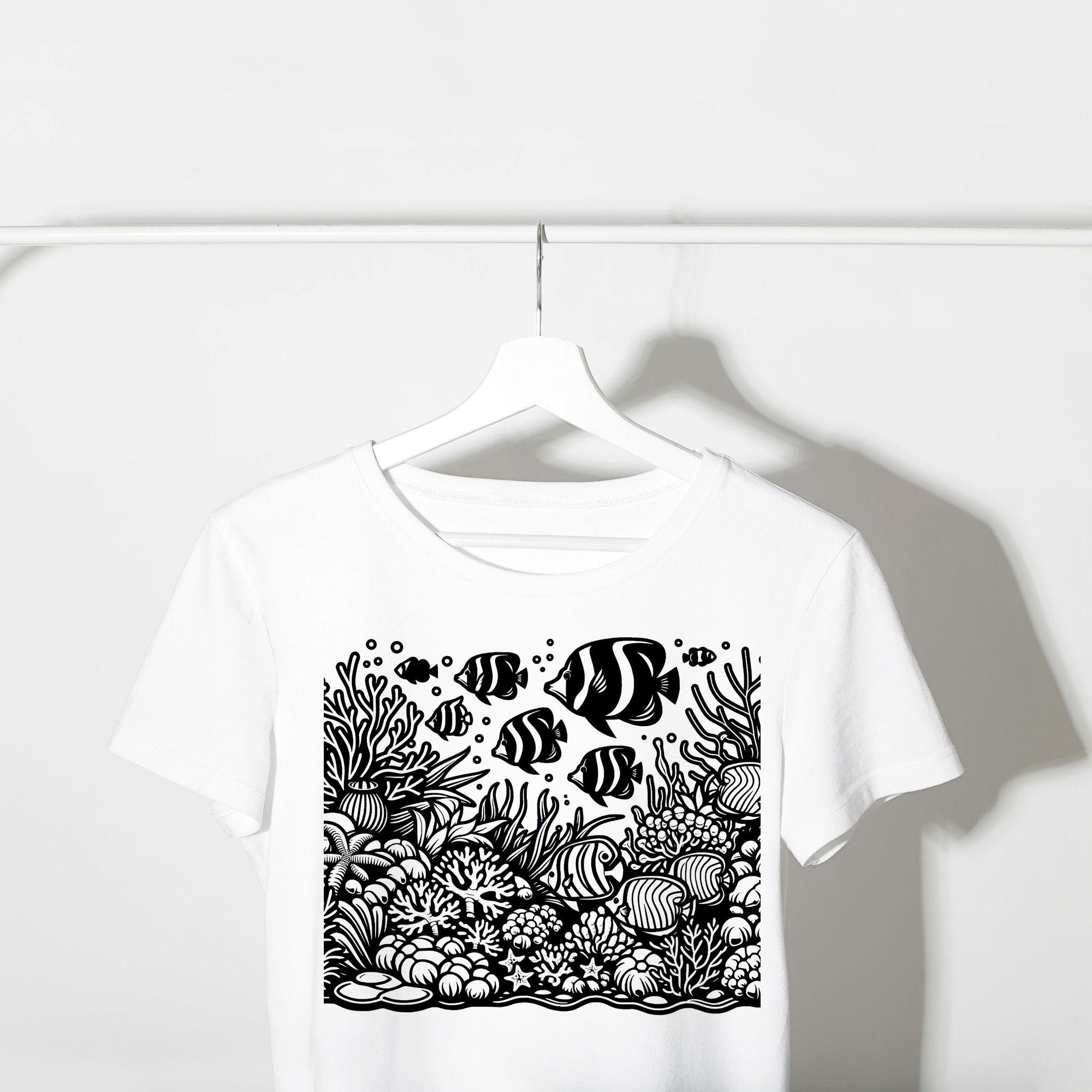 Cinematic Fish Life SVG Collection, PNG, Sealife Clipart, Hand Drawn ...