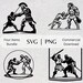 Gladiator Fight SVG PNG Collection Rome Hand Drawn Clipart Vector ...