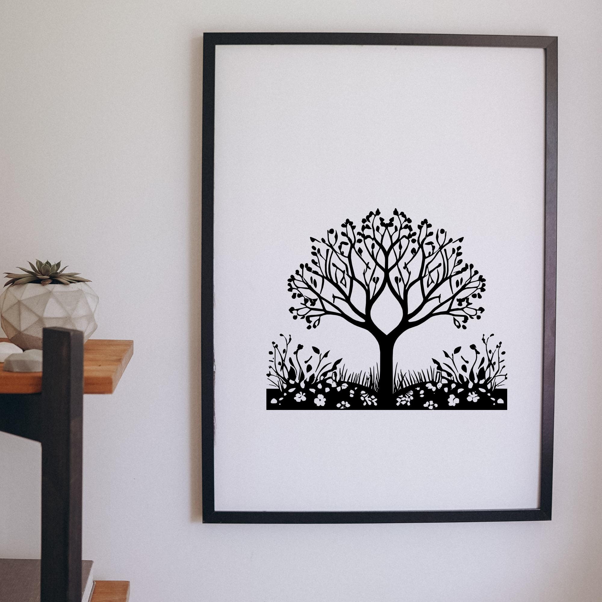 Nature Tree SVG PNG Collection Nature Hand Drawn Clipart Vector ...