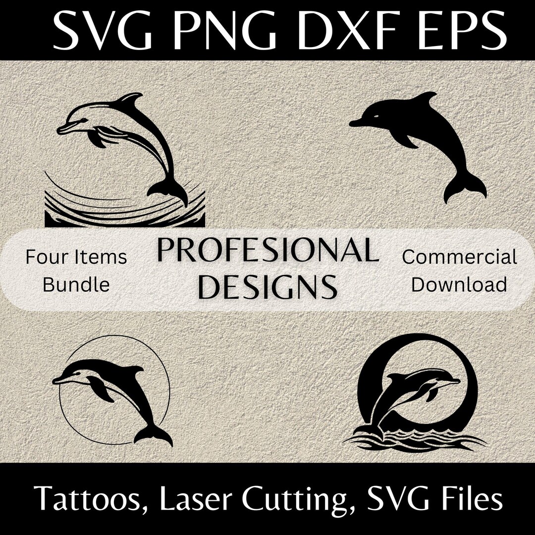 Dolphin SVG Pack Dolphin PNG Files Jumping Dolphin Clipart, Unique ...