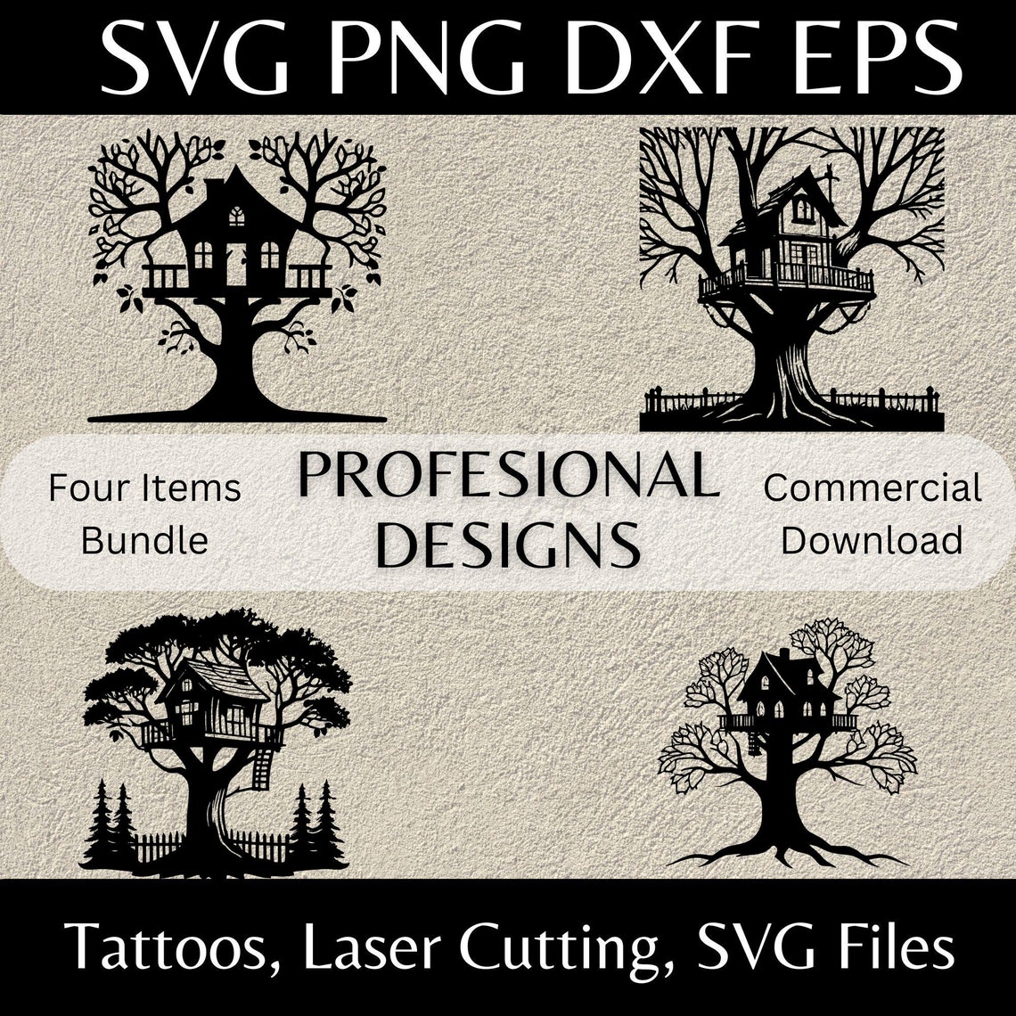 Treehouse SVG Pack Treehouse PNG Files Playful Treehouse Clipart ...