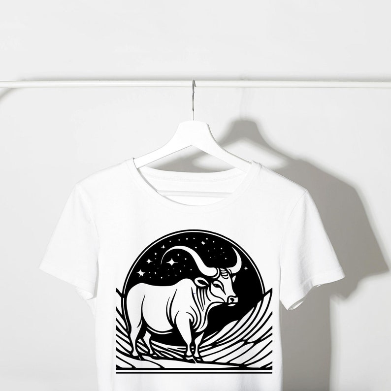 Taurus Ox SVG PNG Collection Zodiac Hand Drawn Clipart Astral Themed ...