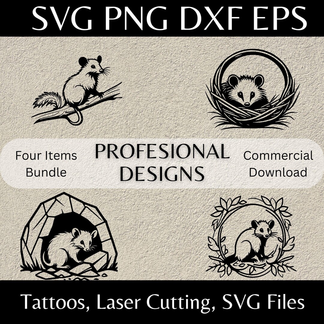 Rodent SVG Pack Rodent PNG Files Wild Rodent Clipart, Unique Animal Art ...