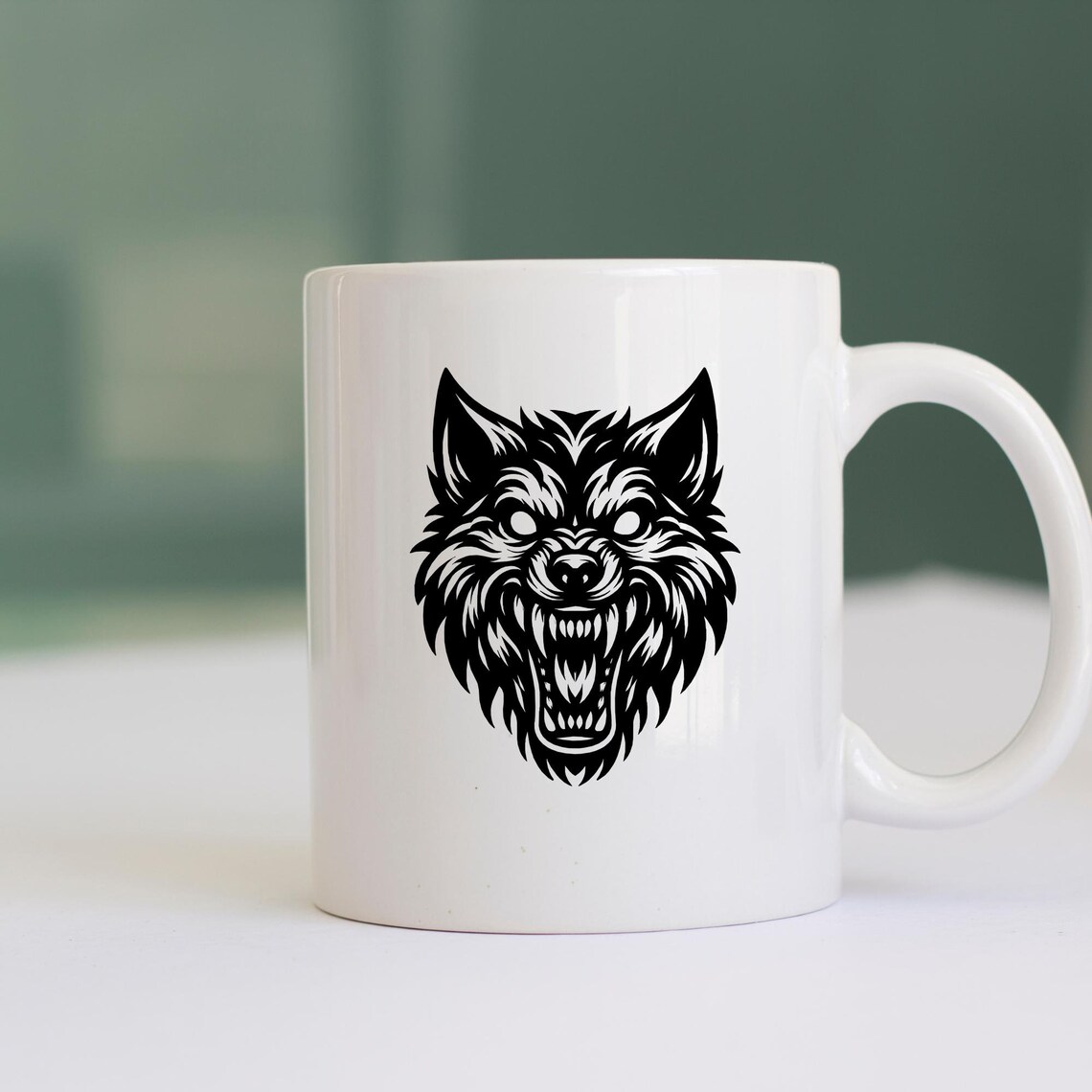 Wild Wolf SVG PNG Collection Hunter Hand Drawn Clipart Animal Themed ...