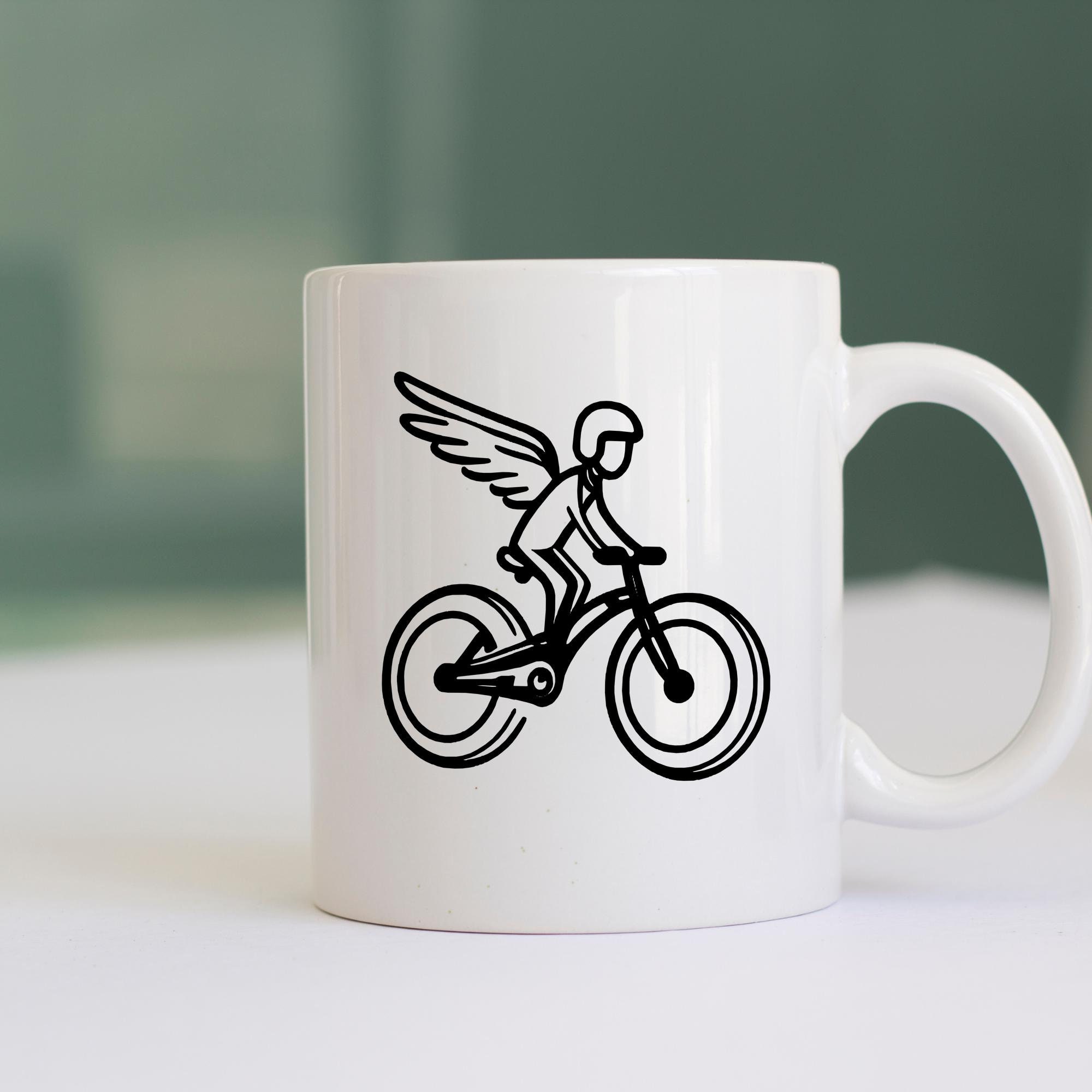 Flying Bike SVG PNG Collection Wings Hand Drawn Clipart Skies Themed ...