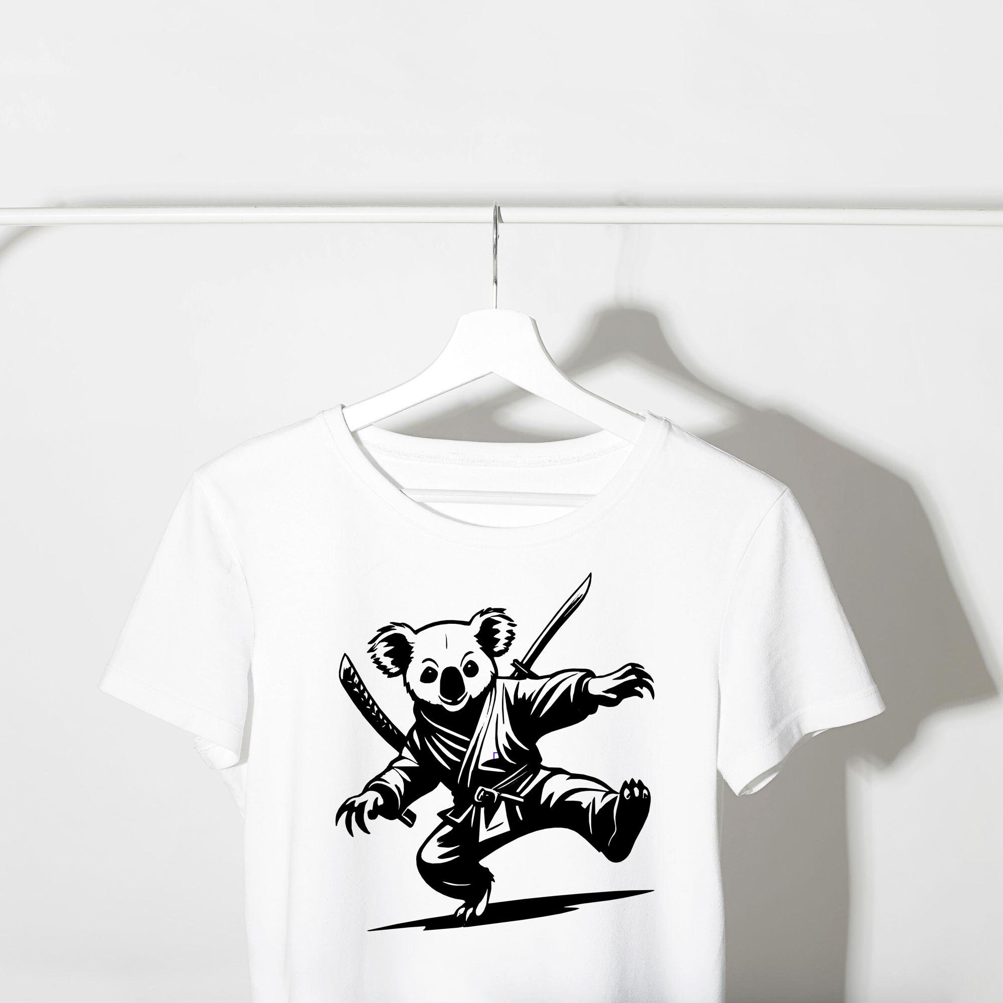 Ninja Koala SVG PNG Collection Samurai Hand Drawn Clipart Cute Themed ...