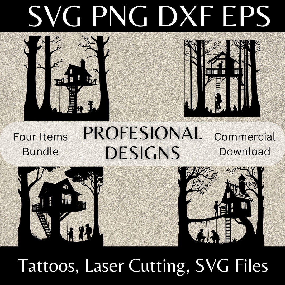 Treehouse SVG Pack Treehouse PNG Files Games Treehouse Clipart, Unique ...
