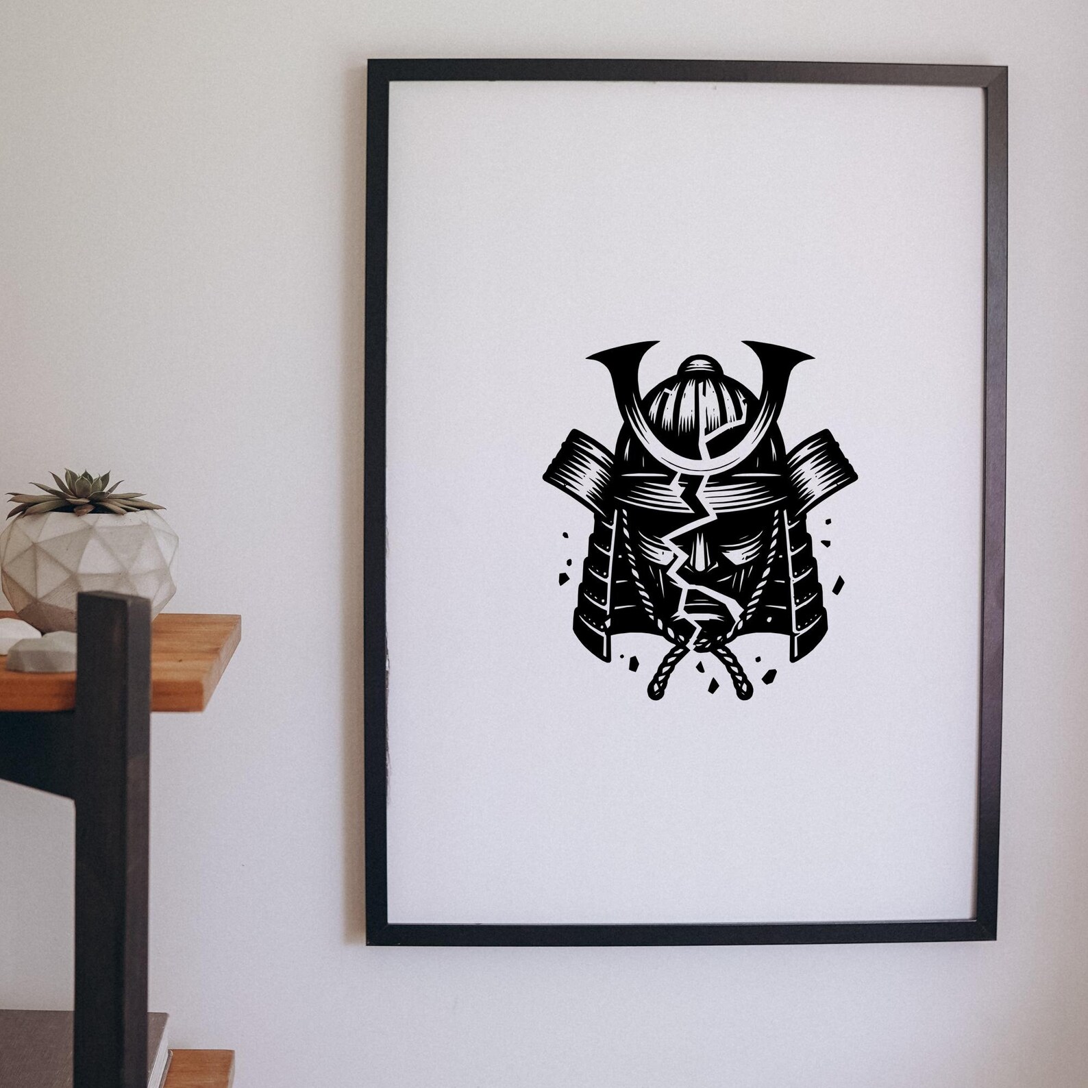 Cracked Samurai SVG PNG Collection Warrior Hand Drawn Clipart ...