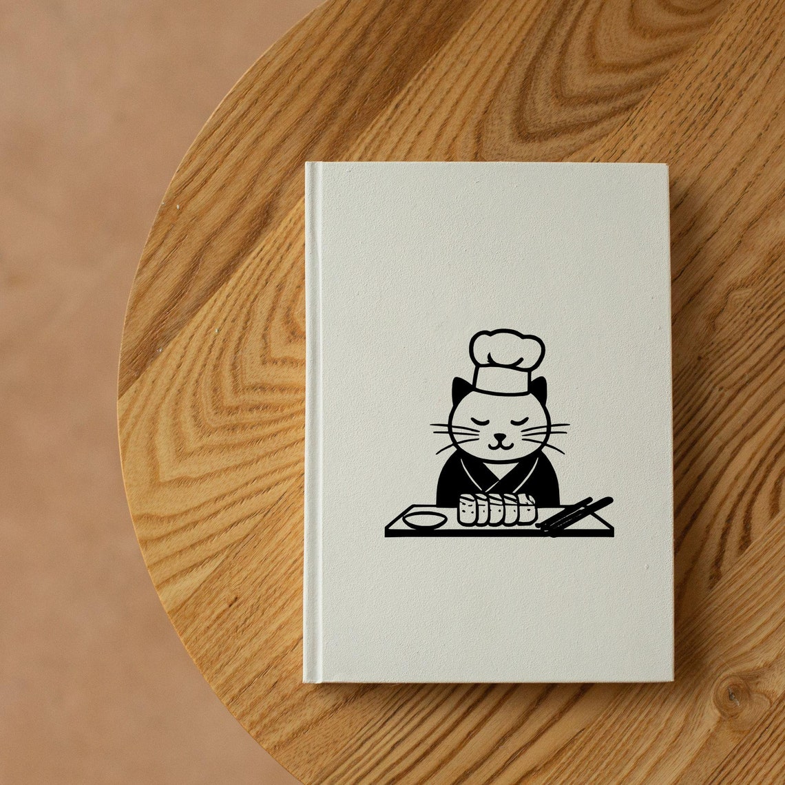 Cat Chef SVG PNG Collection Sushi Hand Drawn Clipart Pets Themed Vector ...