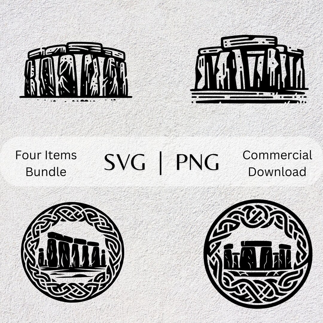 Stonehenge SVG Collection, PNG, Ancient Clipart, Hand Drawn Mystery ...