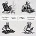 Skeleton Man SVG PNG Collection Work Hand Drawn Clipart Party Themed ...