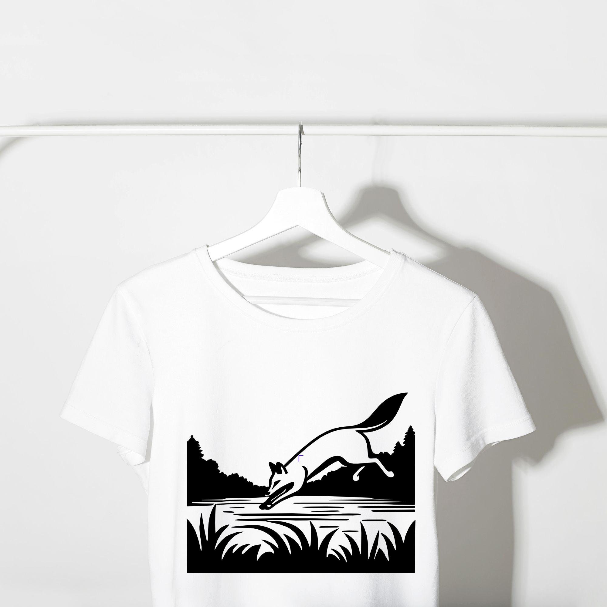 Lake Fox SVG PNG Collection Nature Hand Drawn Clipart Wilderness Themed ...