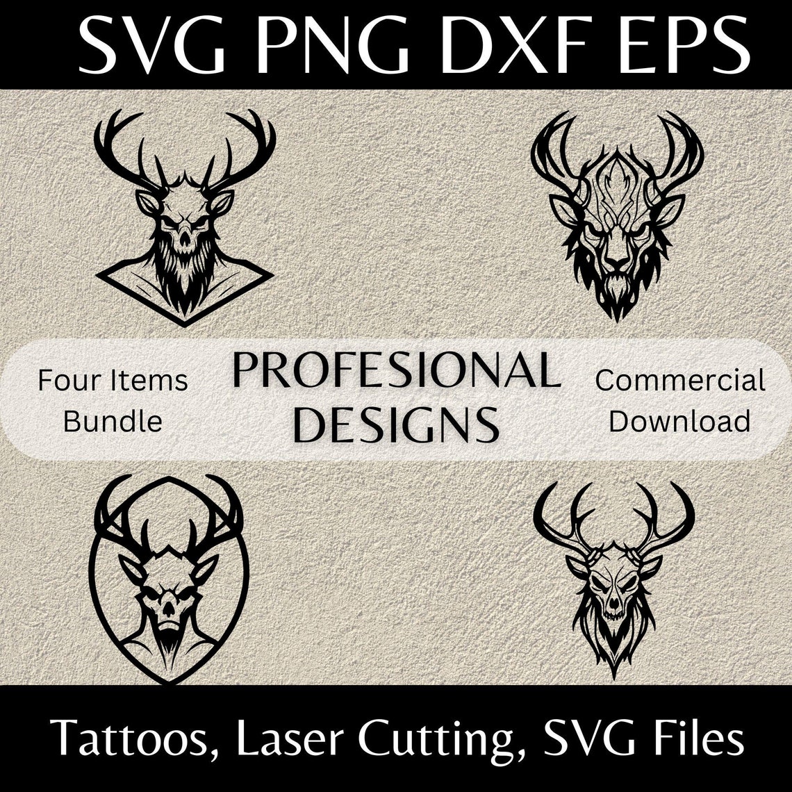 Horned Demon SVG Pack Horned Demon PNG Files Monster Horned Demon ...