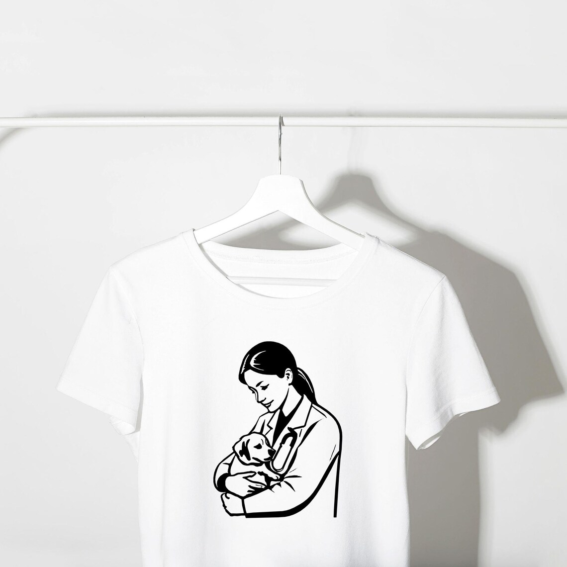 Dog Doctor SVG PNG Collection Veterinary Hand Drawn Clipart Vector ...