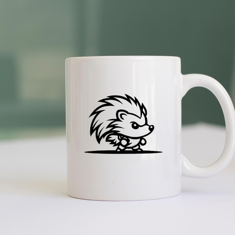 Hedgehog Warrior SVG PNG Collection Samurai Hand Drawn Clipart Vector ...