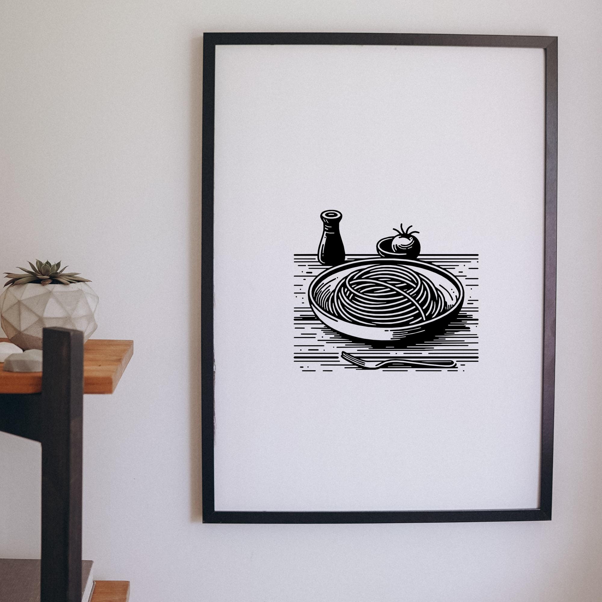 Italian Pasta SVG PNG Collection Food Hand Drawn Clipart Dish Themed ...