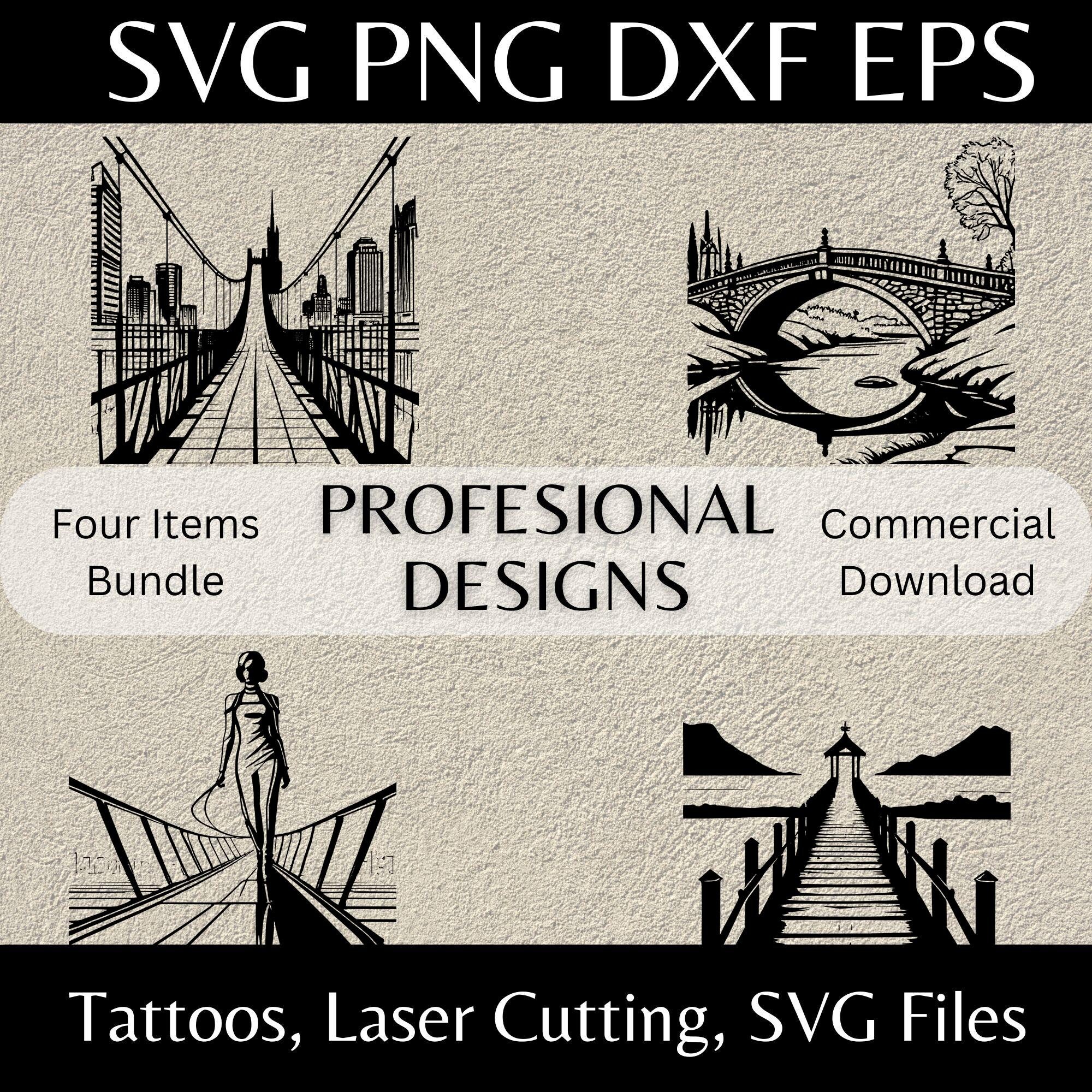 City Bridge SVG Pack City Bridge PNG Files Peace City Bridge Clipart ...