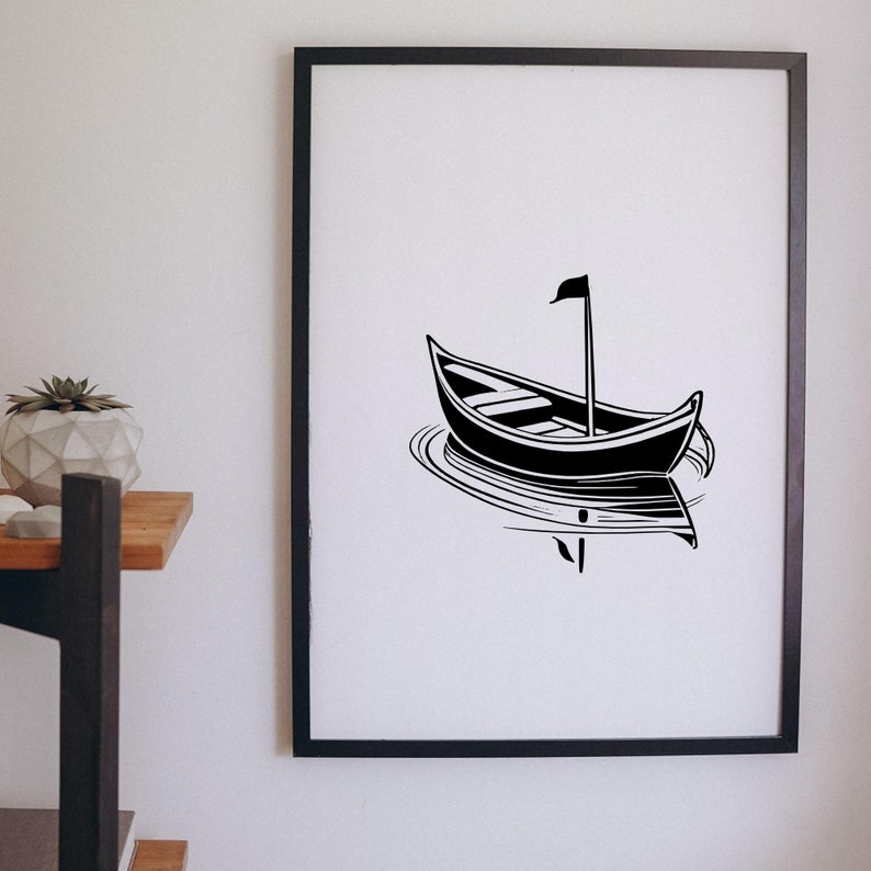 Classic Boat SVG PNG Collection Sailor Hand Drawn Clipart Vector ...