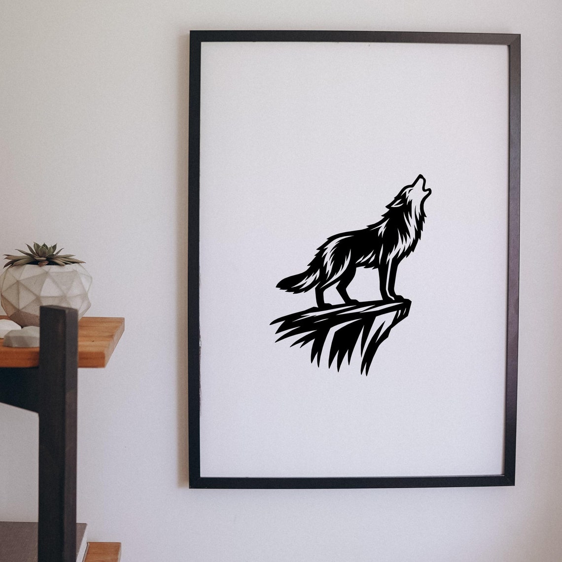 Wild Wolf SVG PNG Collection Hunter Hand Drawn Clipart Animal Themed ...