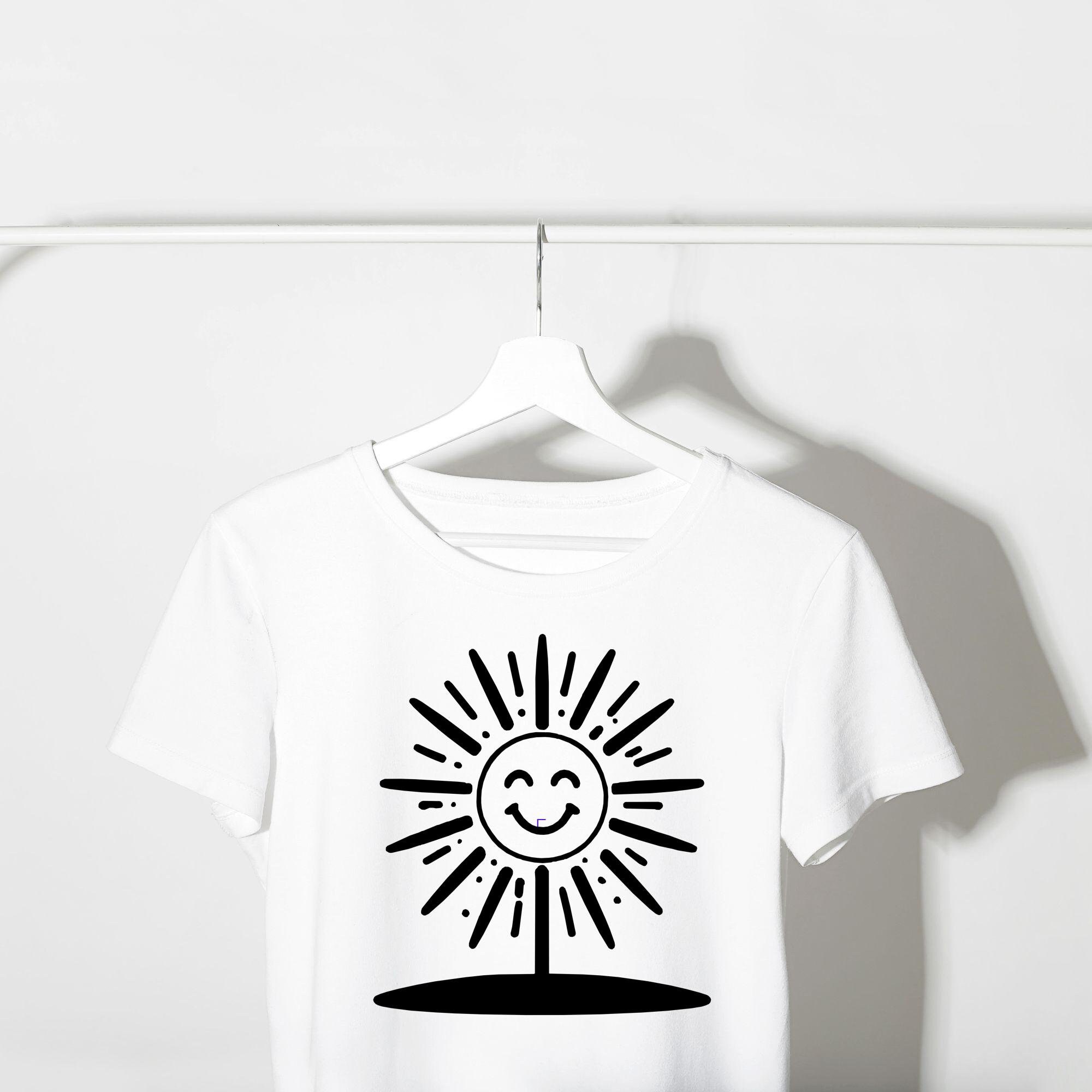 Smiling Sun SVG PNG Collection Morning Hand Drawn Clipart Happy Themed ...