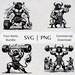 Strong Minotaur SVG Collection, PNG, Strong Clipart, Hand Drawn Threat ...
