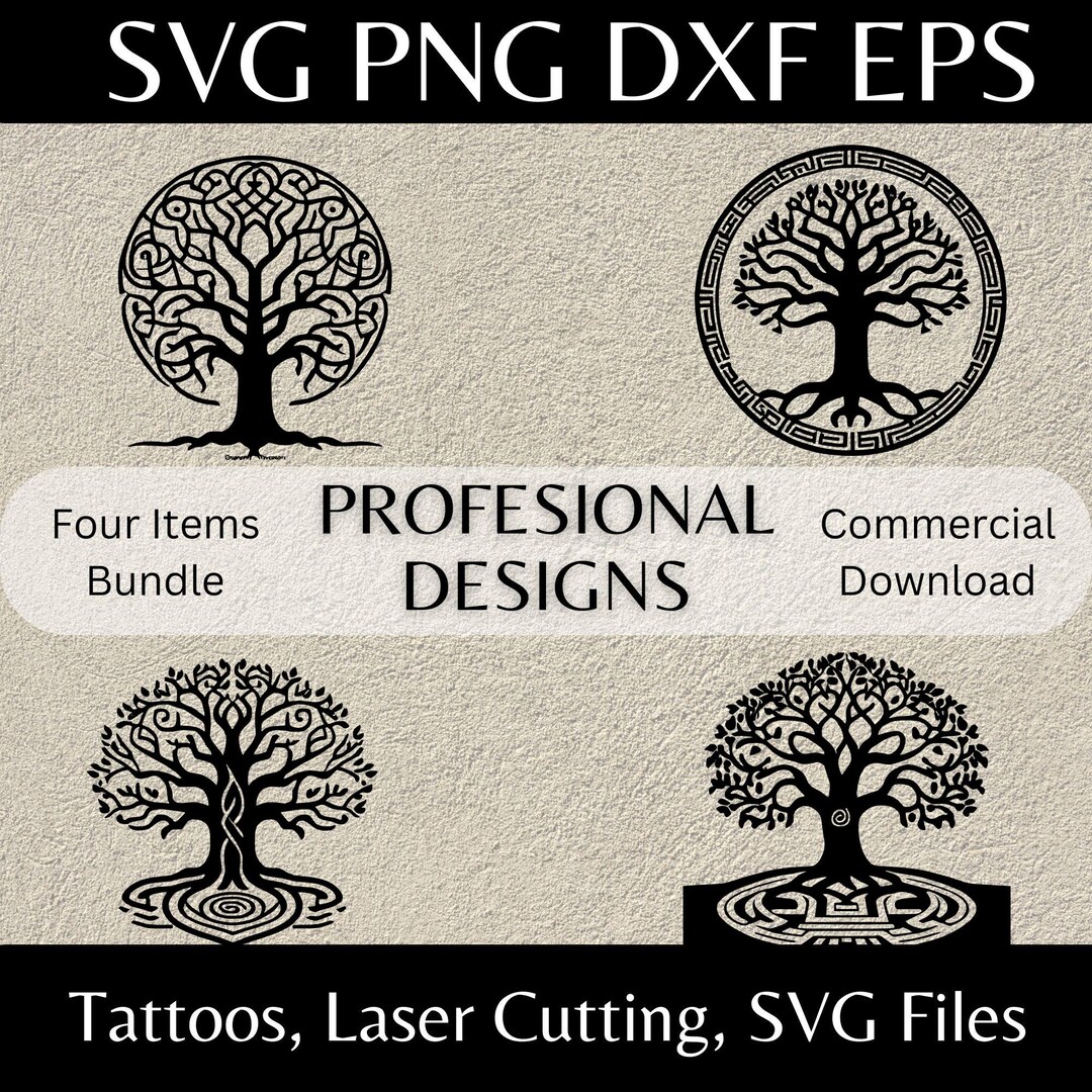 Tree of Life SVG Pack Tree of Life PNG Files Celtic Tree of Life ...