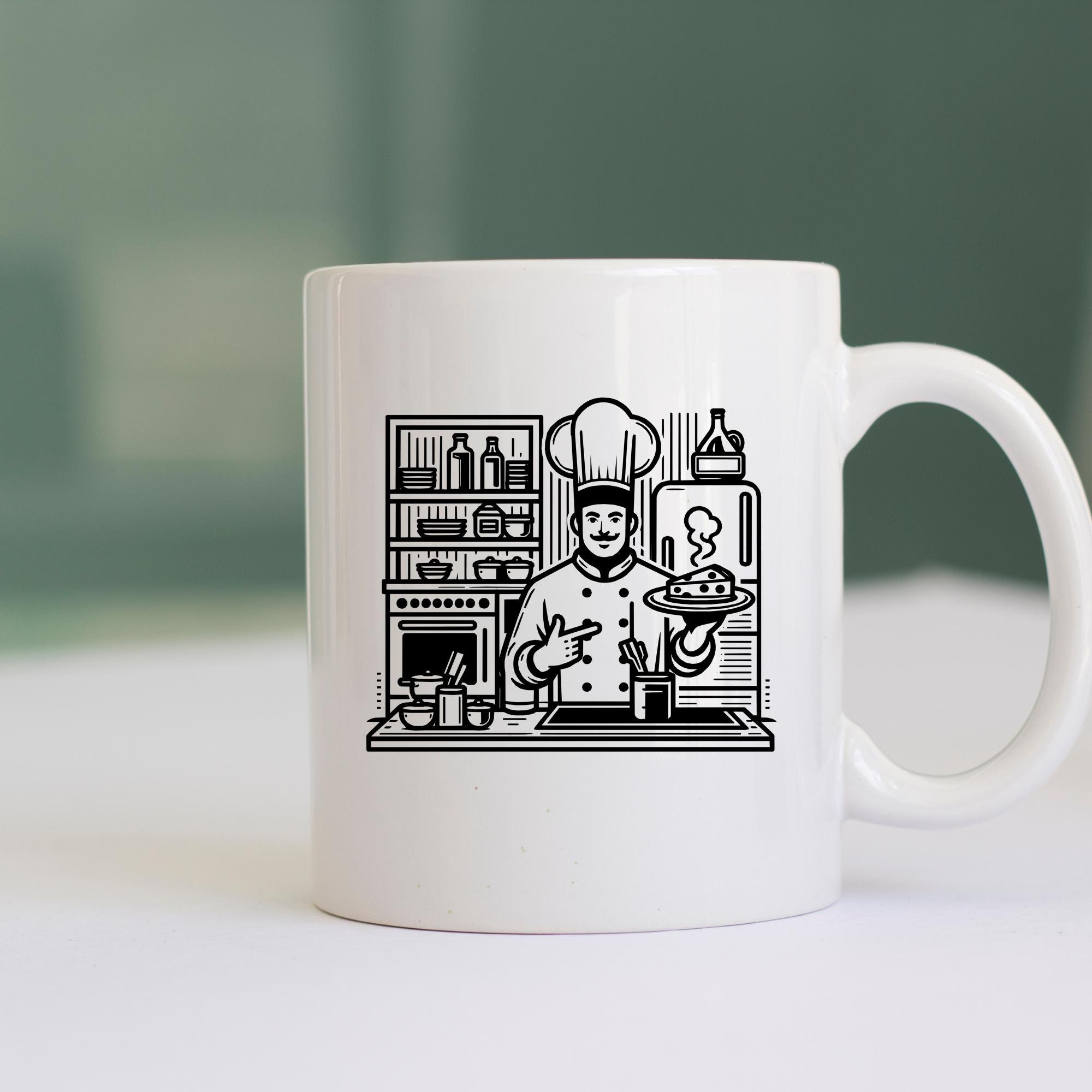 Chef Cook SVG PNG Collection Restaurant Hand Drawn Clipart Food Themed ...