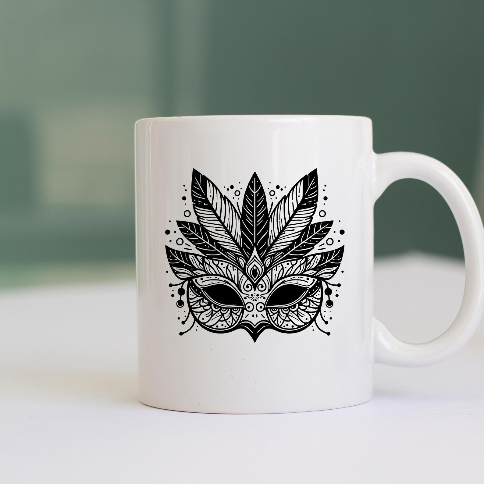 Ball Mask SVG PNG Collection Vintage Hand Drawn Clipart Classic Themed ...