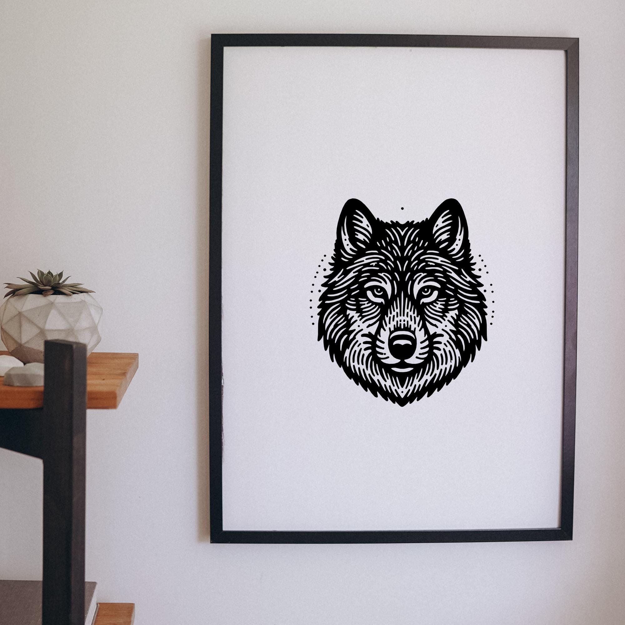 Wolf Pack SVG PNG Collection Wildlife Hand Drawn Clipart Nature Themed ...