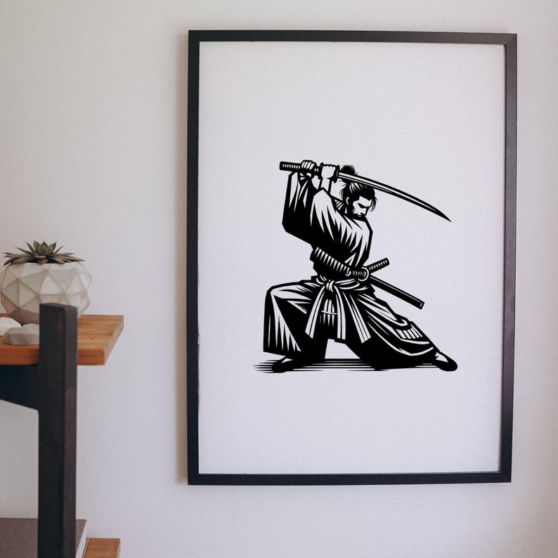 Samurai Warrior SVG Collection, PNG, Legendary Clipart, Hand Drawn ...