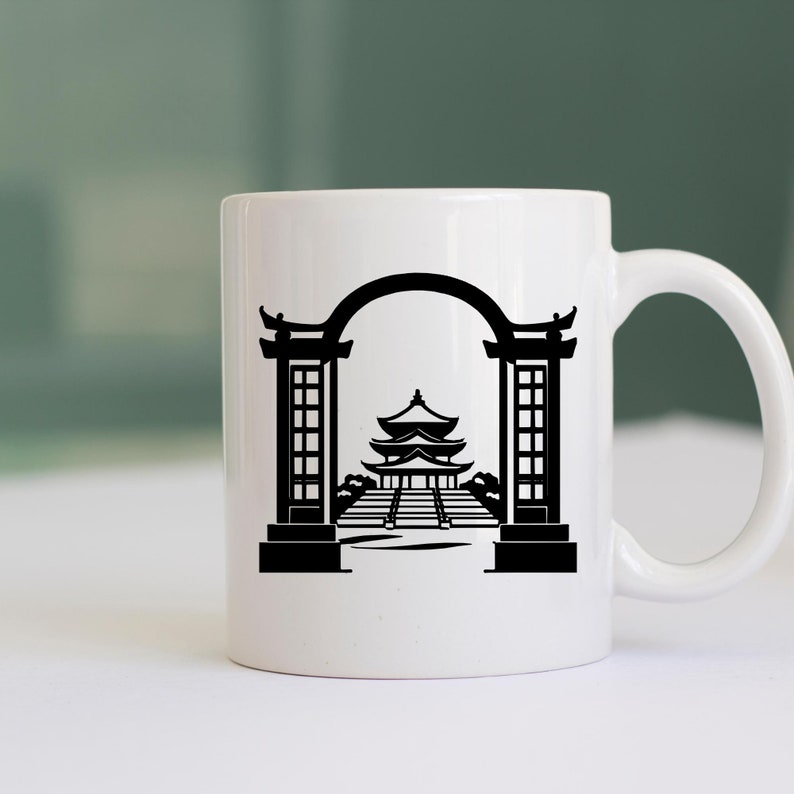 Japanese Temple SVG PNG Collection Spiritual Hand Drawn Clipart Vector ...