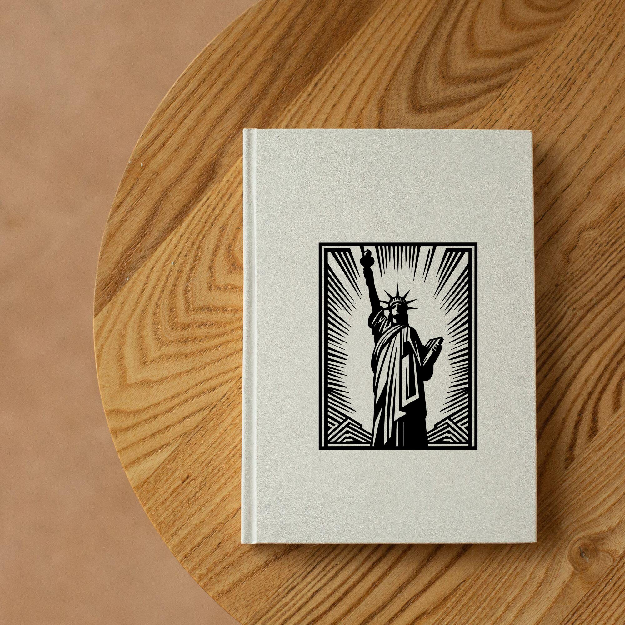 Statue of Liberty SVG PNG Collection Poster Hand Drawn Clipart Vintage ...