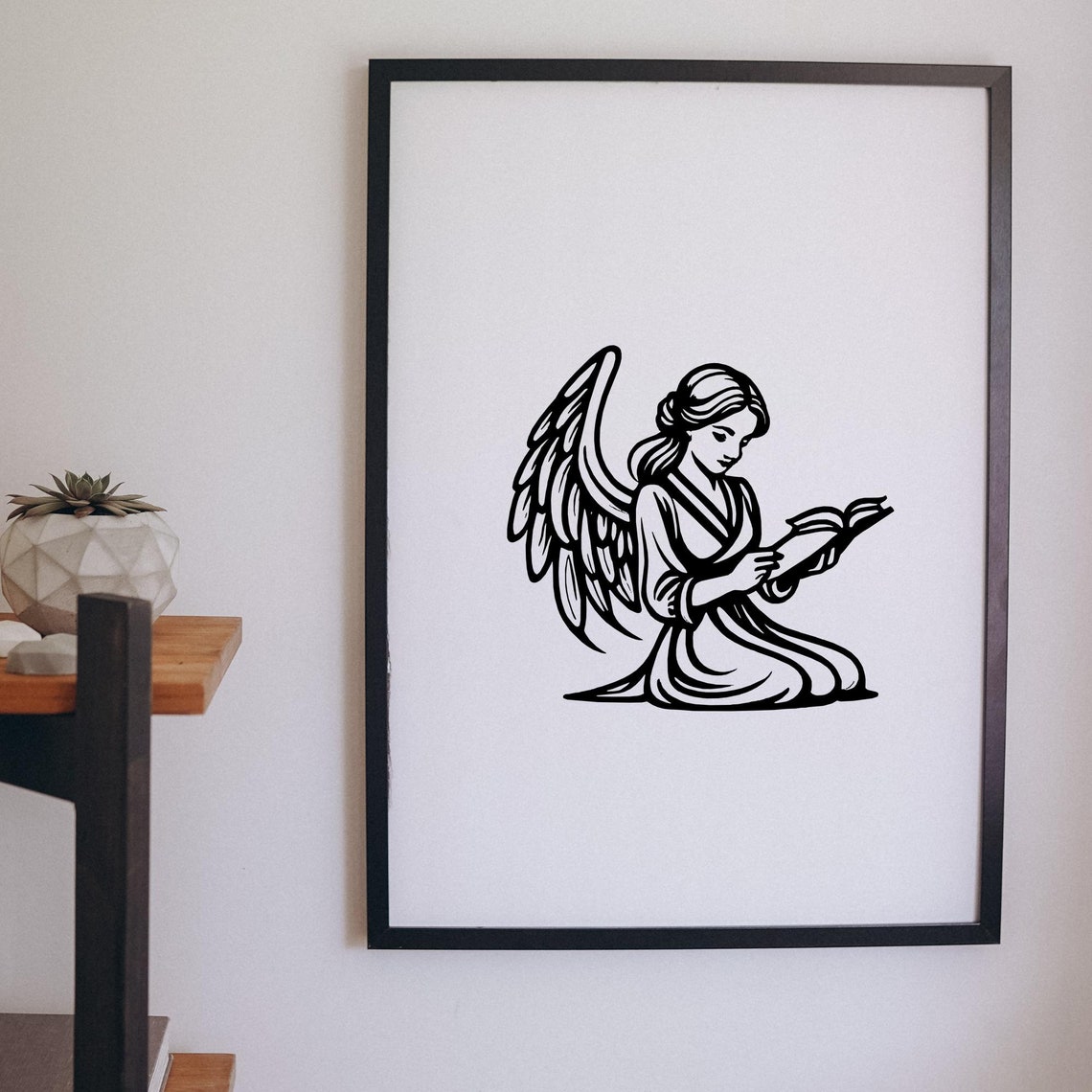 Angel SVG PNG Collection Beauty Hand Drawn Clipart God Themed Vector ...