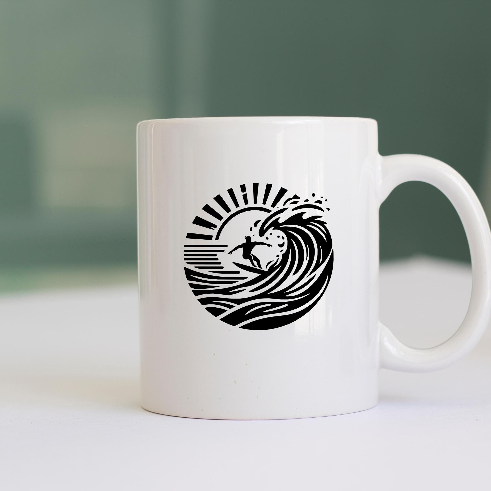 Wave Surfer SVG PNG Collection Beach Hand Drawn Clipart Sports Themed ...