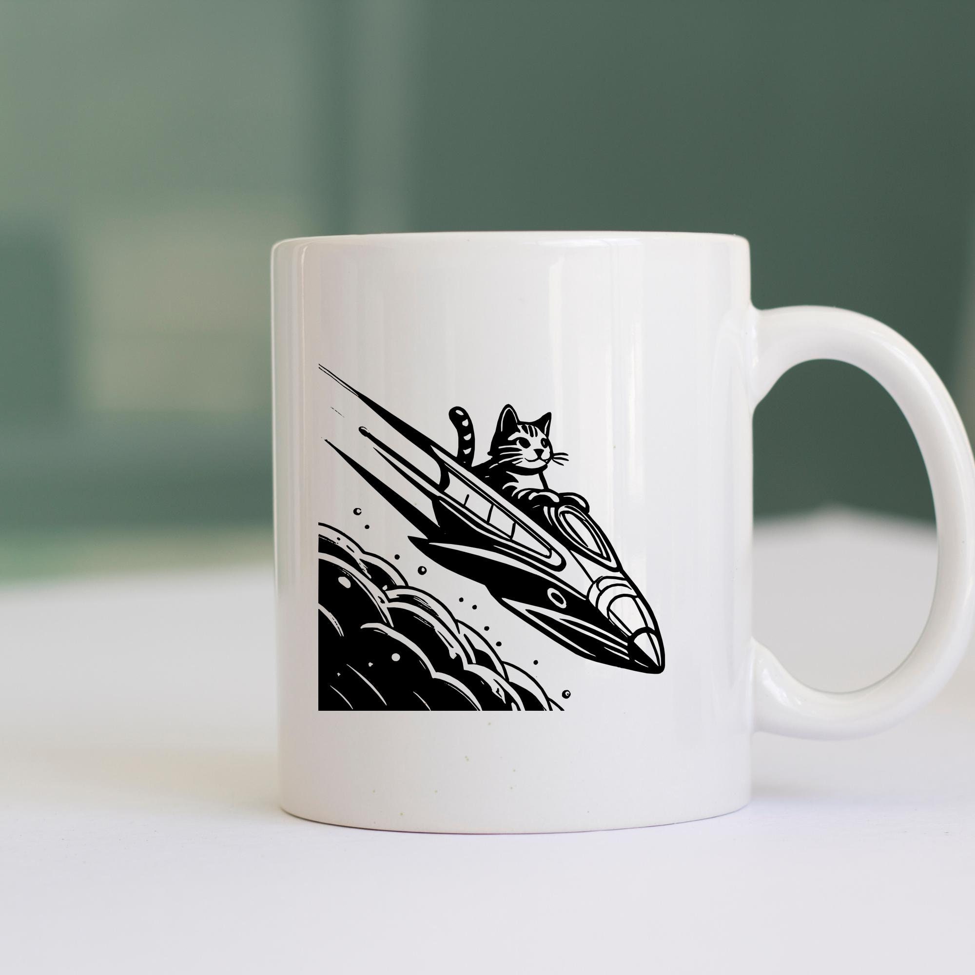 Space Cat SVG PNG Collection Astronaut Hand Drawn Clipart Asrtal Themed ...