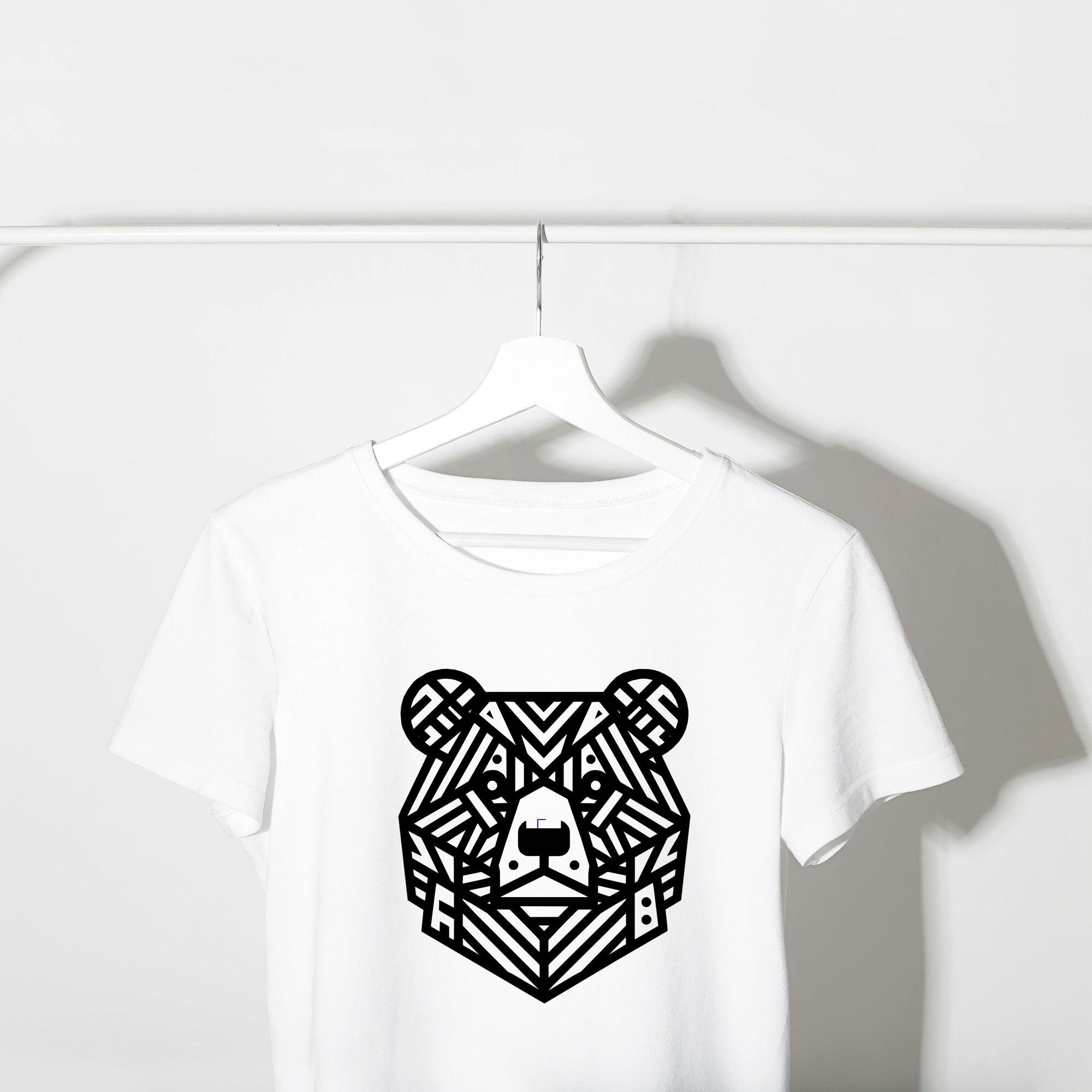 Geometric Bear SVG PNG Collection Wildlife Hand Drawn Clipart Animal ...